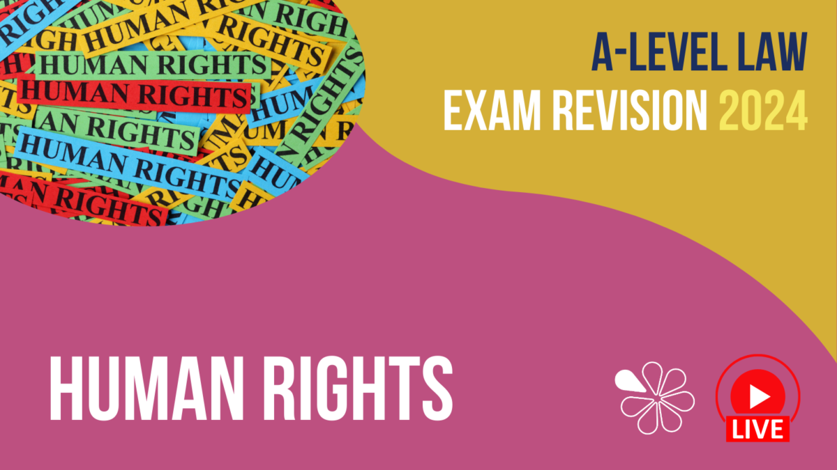 Human Rights | A-Level Law Revision for 2024 | Livestreams | tutor2u