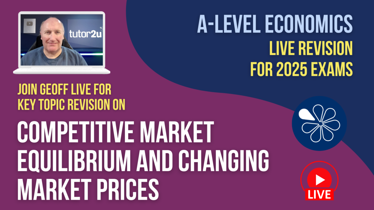 Competitive Market Equilibrium & Changing Market Prices | A-Level ...