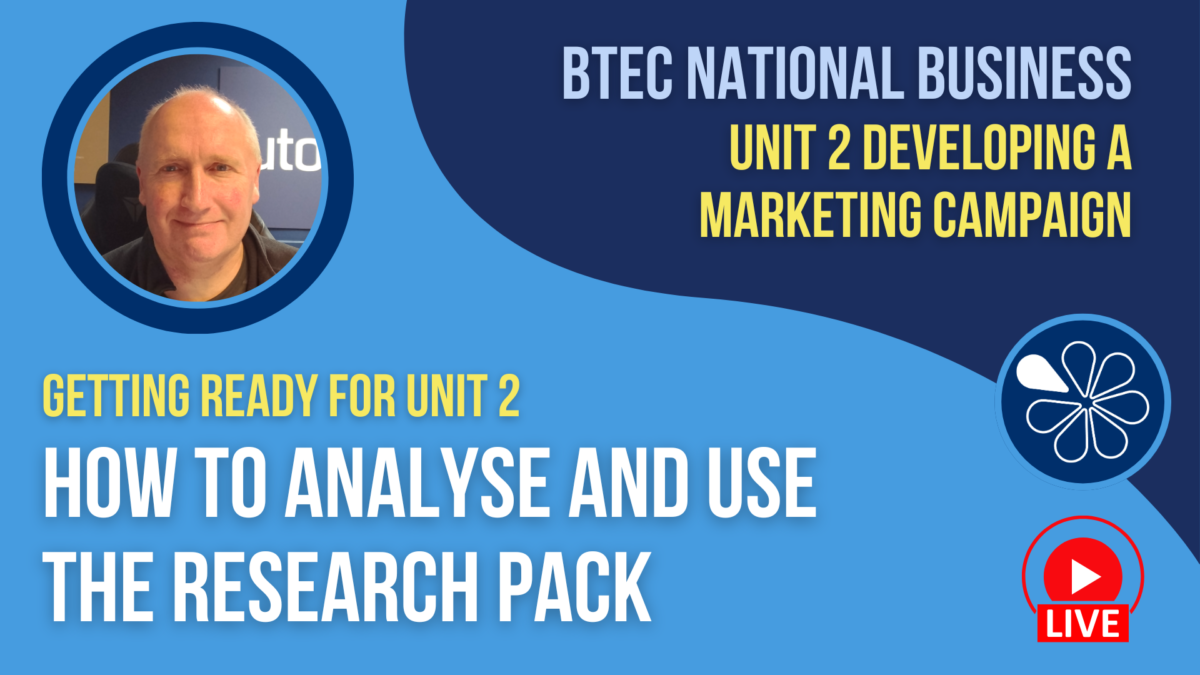 How To Analyse the Research Pack | BTEC National Business Unit 2 ...