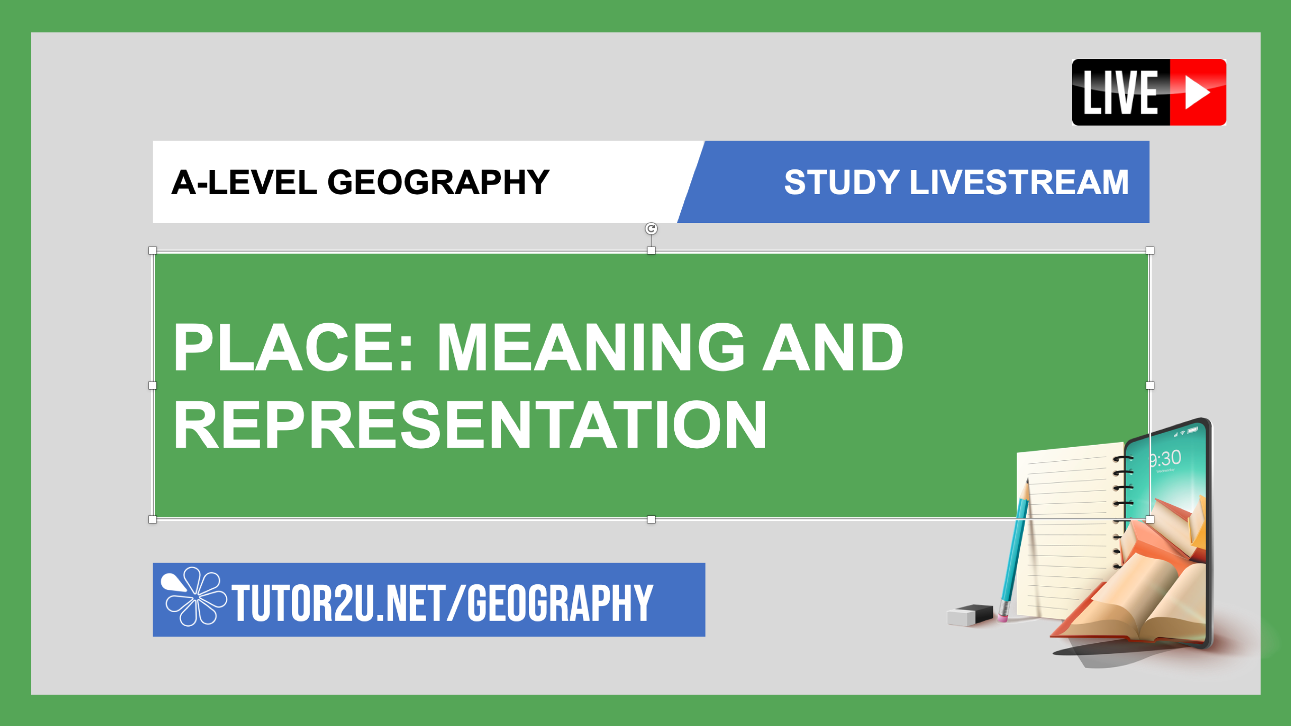 A-Level Geography | Study Livestream | Place: Meaning and ...
