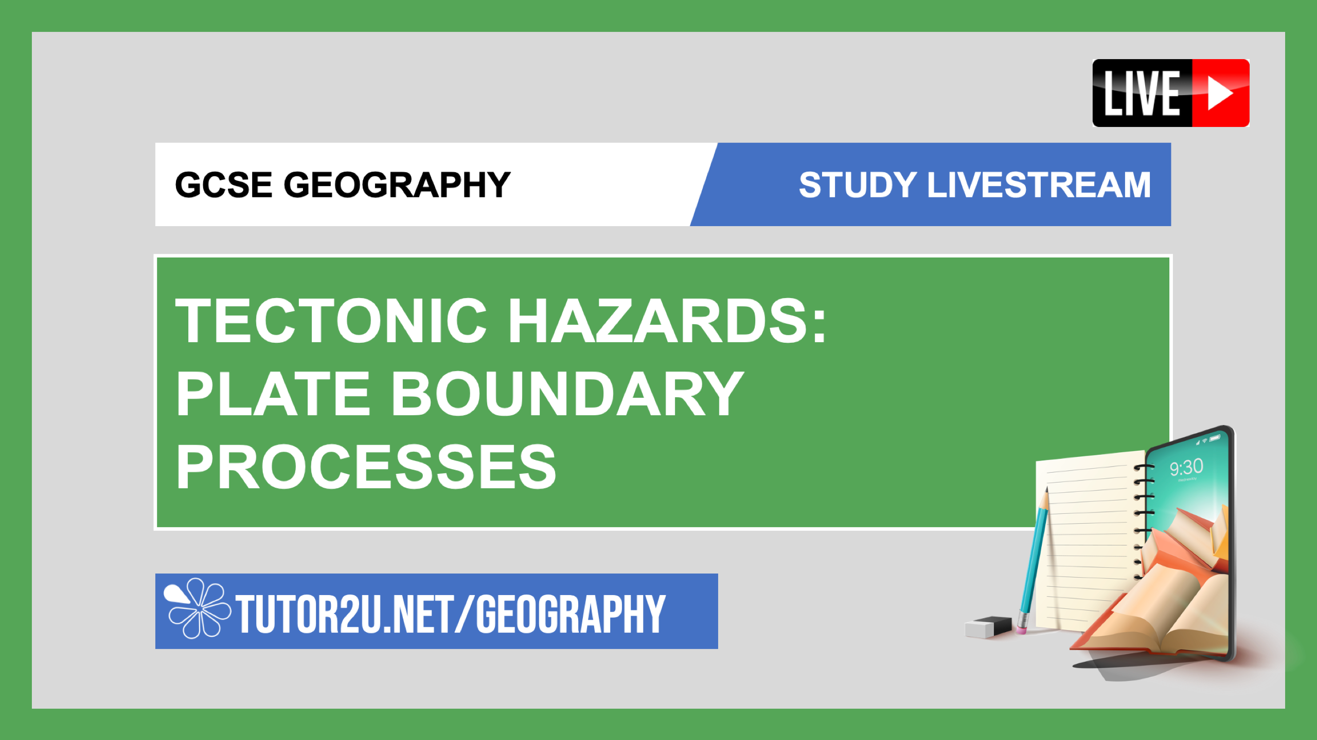 GCSE Geography | Study Livestream | Tectonic Hazards: Plate Boundary ...