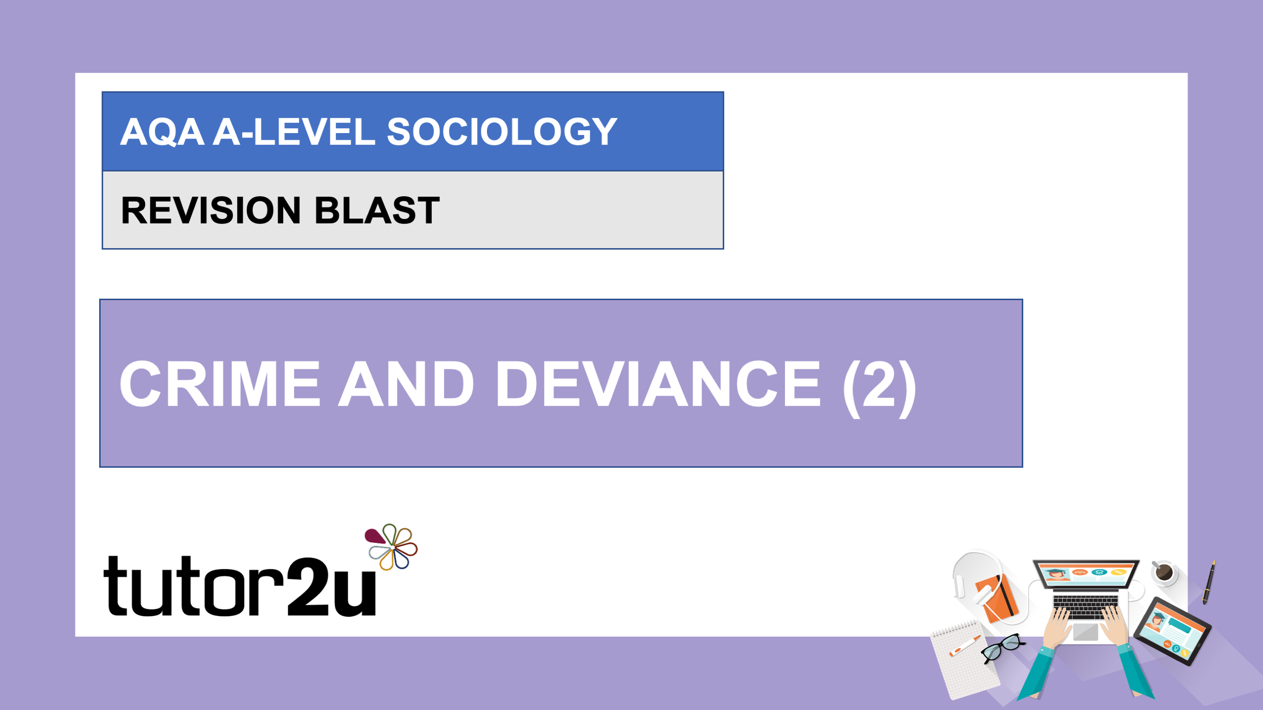 AQA A-Level Sociology Revision Blast | Crime & Deviance (2 ...