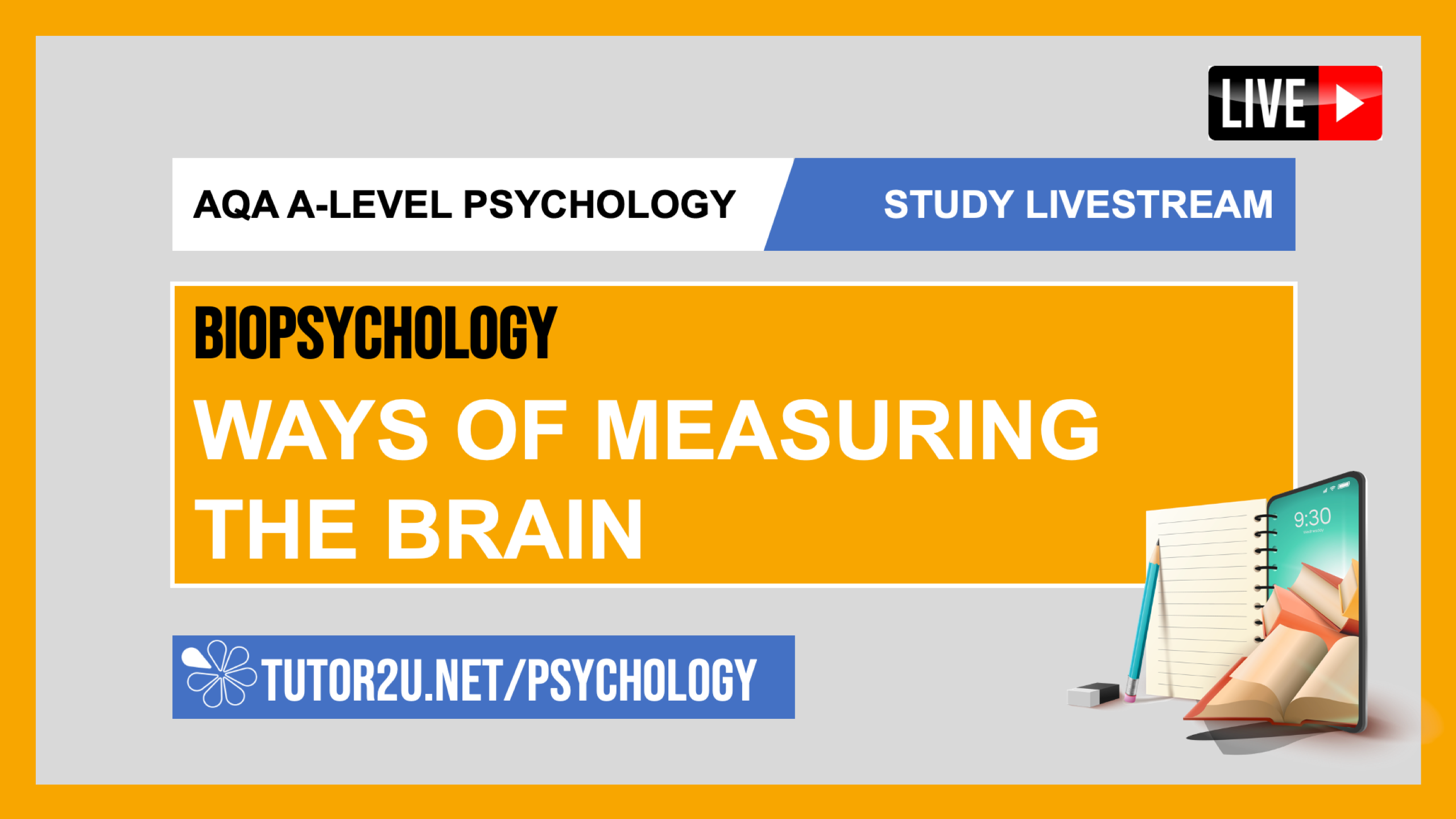 AQA A-Level Psychology | Study Livestream | Biopsychology | Ways of ...