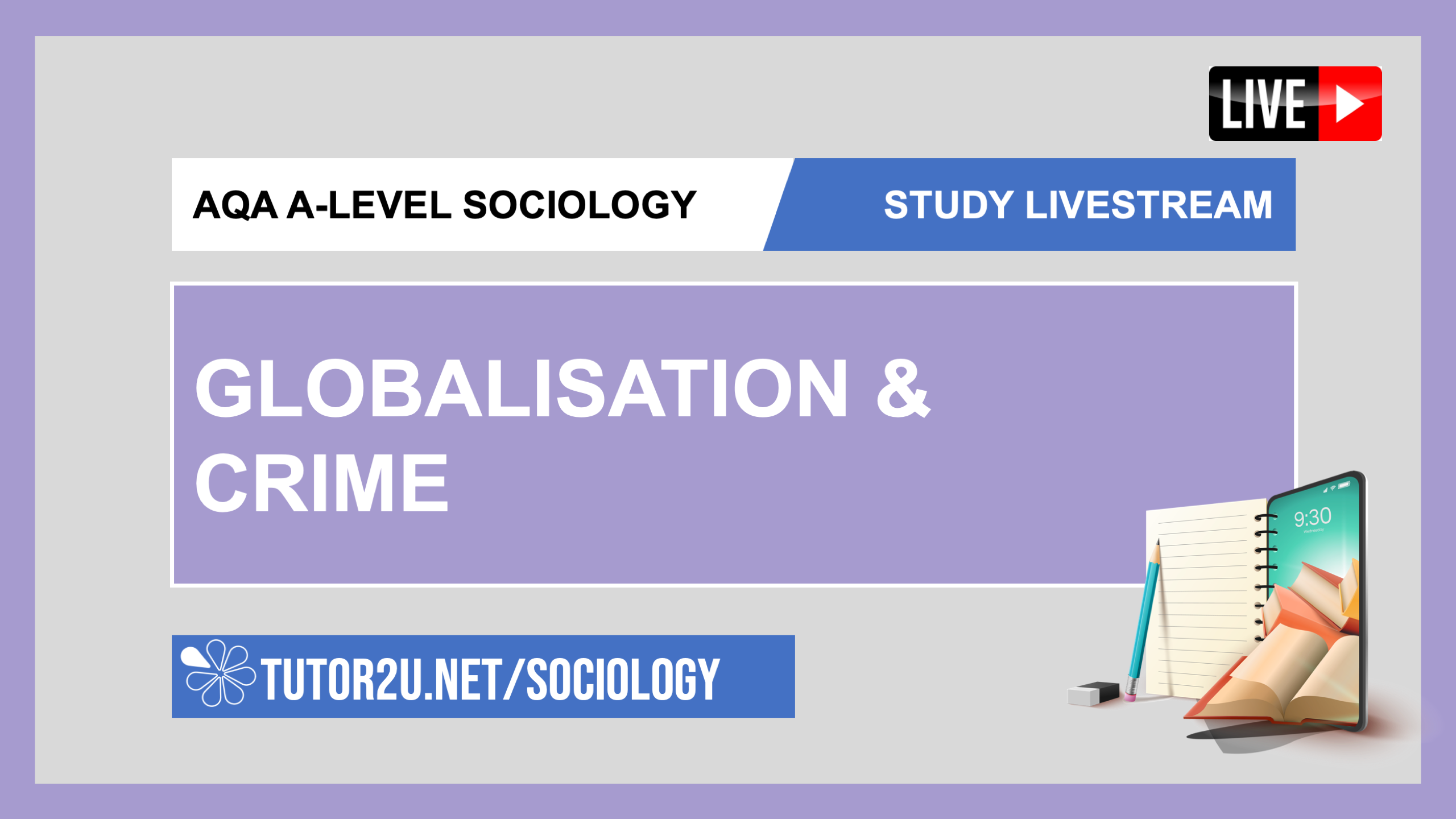AQA A-Level Sociology | Study Livestream | Crime and Globalisation ...