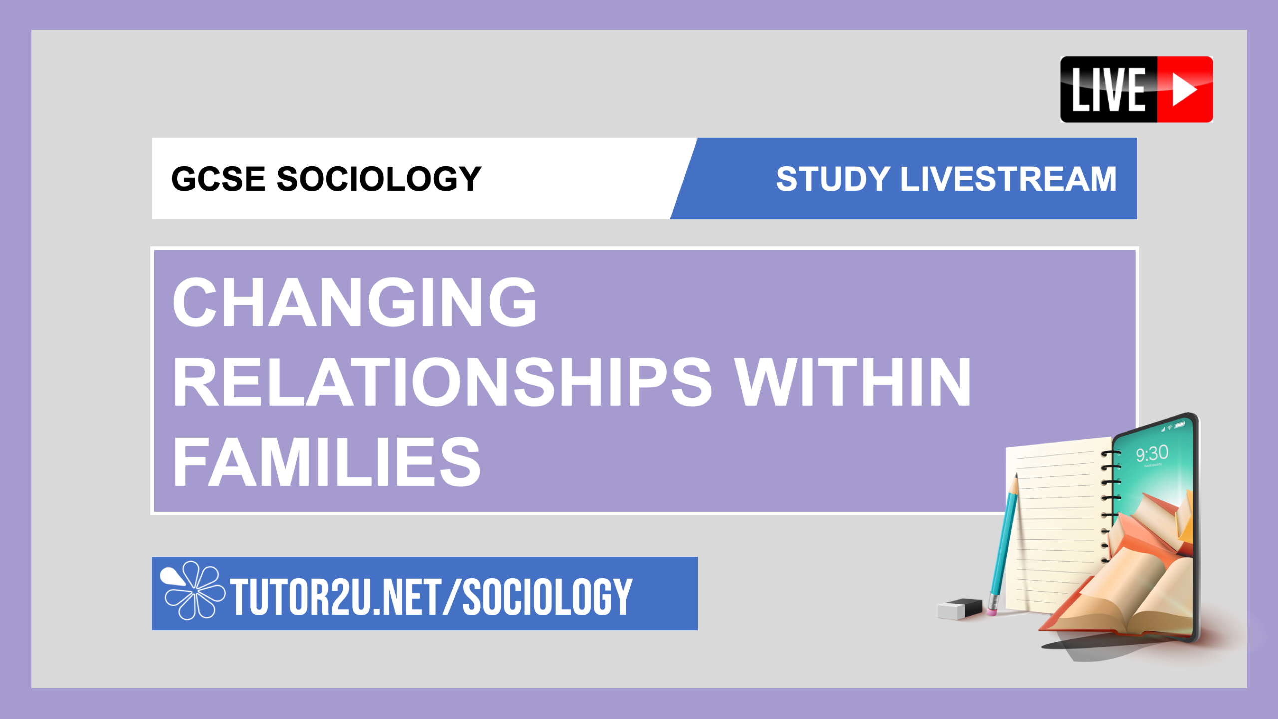 GCSE Sociology | Study Livestream | Changing Relationships within ...