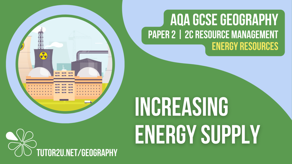Topic Video for AQA GCSE Geography | Increasing energy supply (Energy ...