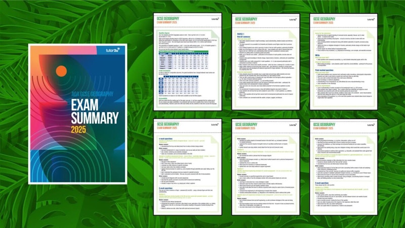 AQA GCSE Geography Exam Summary for 2025 | Reference Library ...