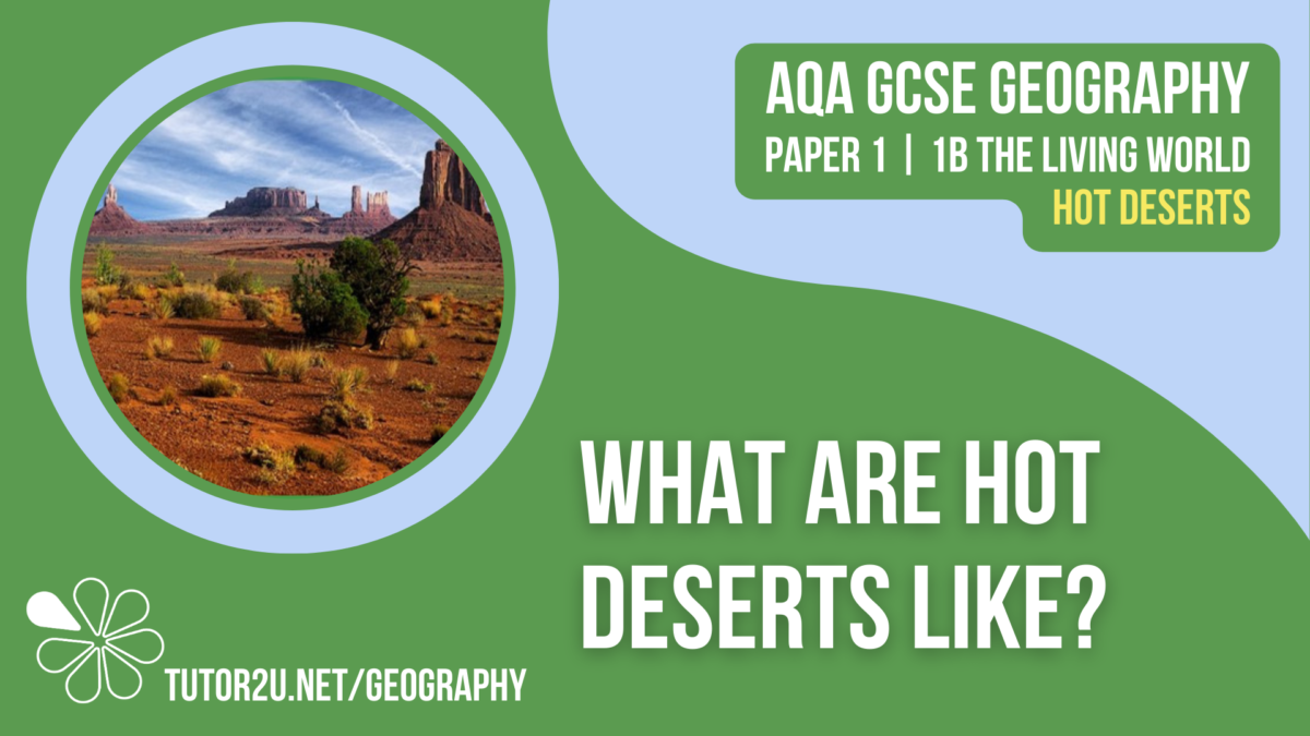 Topic Video for AQA GCSE Geography | What are hot deserts like? (Hot ...