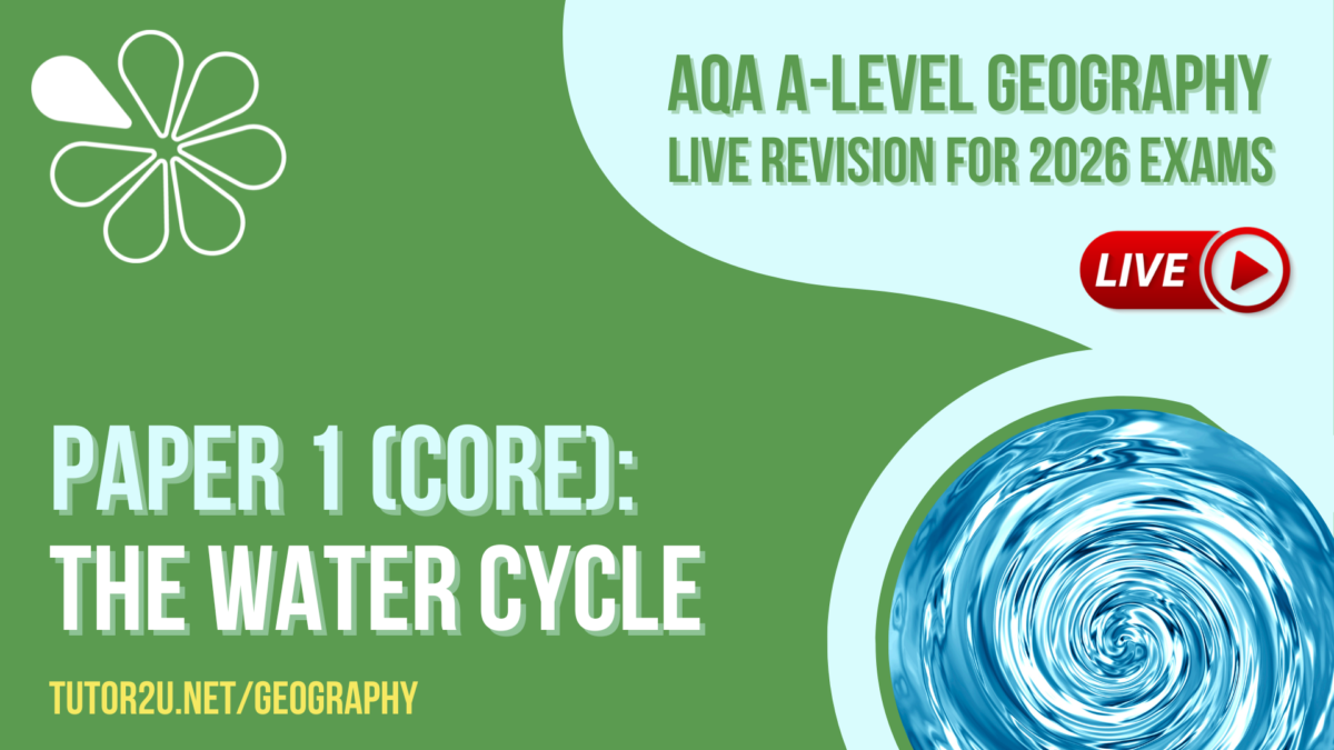 The Water Cycle (Paper 1 Core) | AQA A-Level Geography Live Revision ...