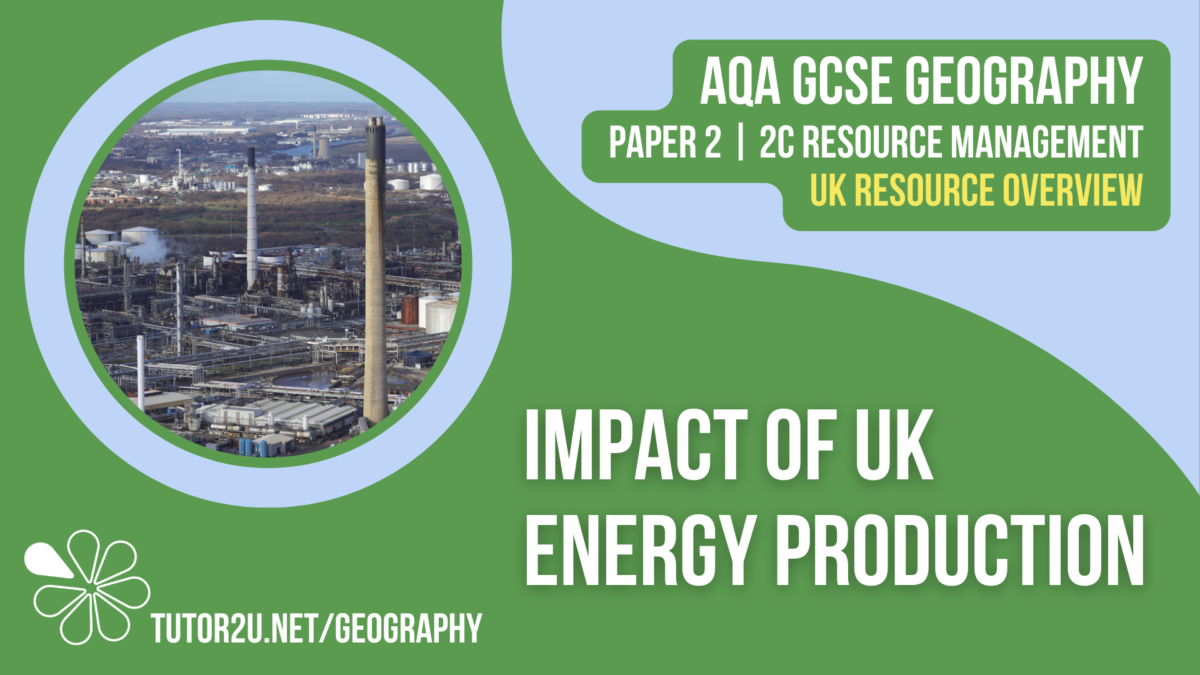 Topic Video for AQA GCSE Geography | Impact of UK Energy Production (UK ...