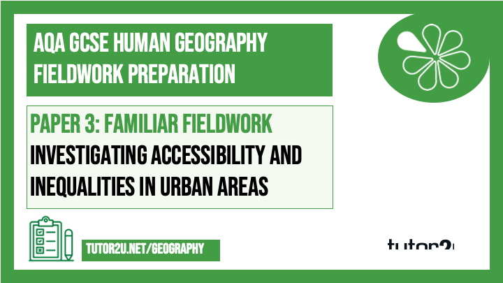 Urban Inequalities Fieldwork Investigation Resource Pack for AQA GCSE ...