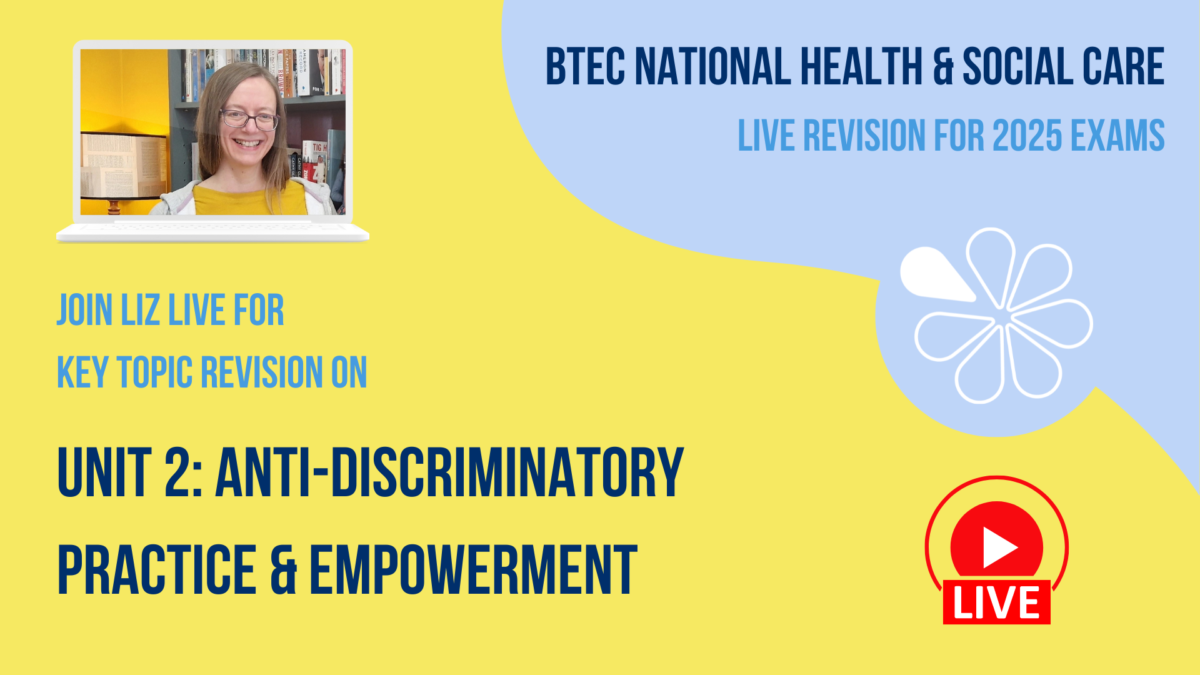 Unit 2 Anti-Discriminatory Practice and Empowerment | BTEC National HSC Live Revision 2025 ...