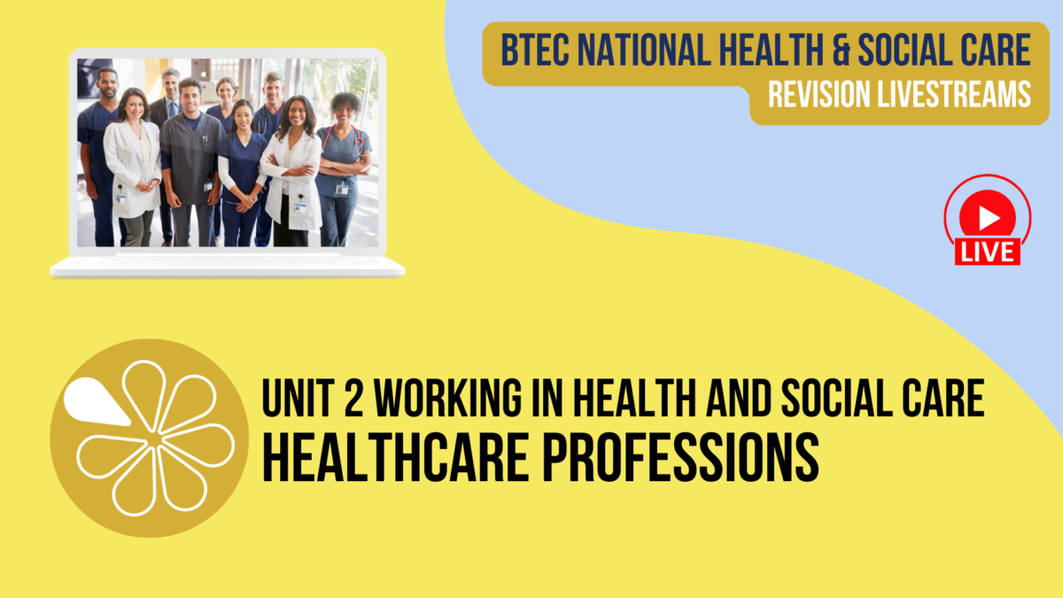 Healthcare Professions | Live Revision for HSC Unit 2 Working in Health ...