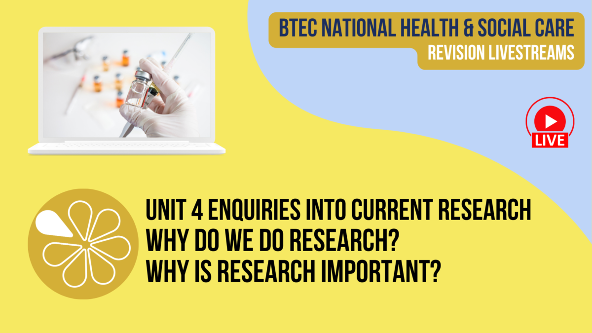 Why do we do research | Live Revision for HSC Unit 4 Enquiries into ...