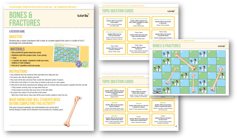 Bones & Fractures Revision Game for Unit 2 Human Biology & Health | AAQ ...
