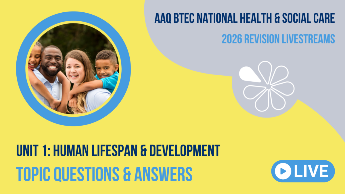 Topic Q&A for Unit 1 Human Lifespan & Development | Livestreams | tutor2u
