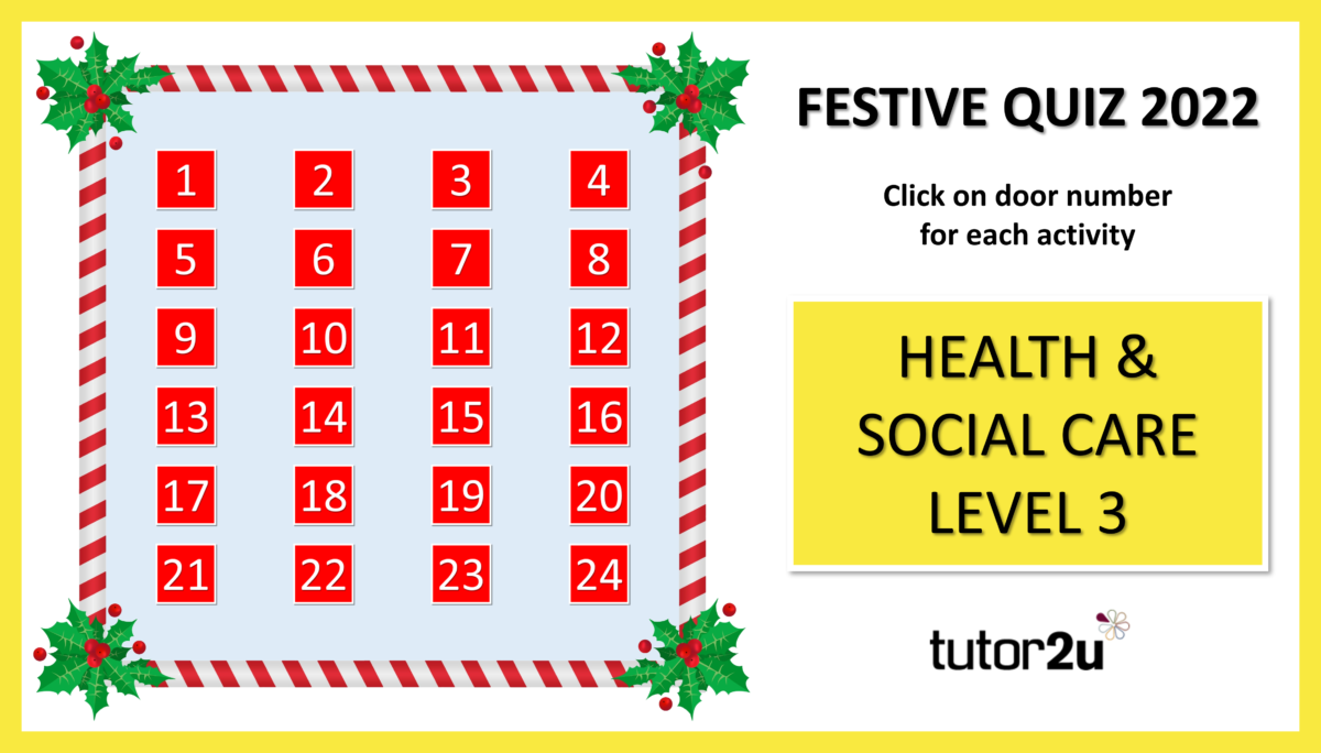 Festive Quizzes 2022: Level 3 BTEC Health & Social Care | Blog | Health ...