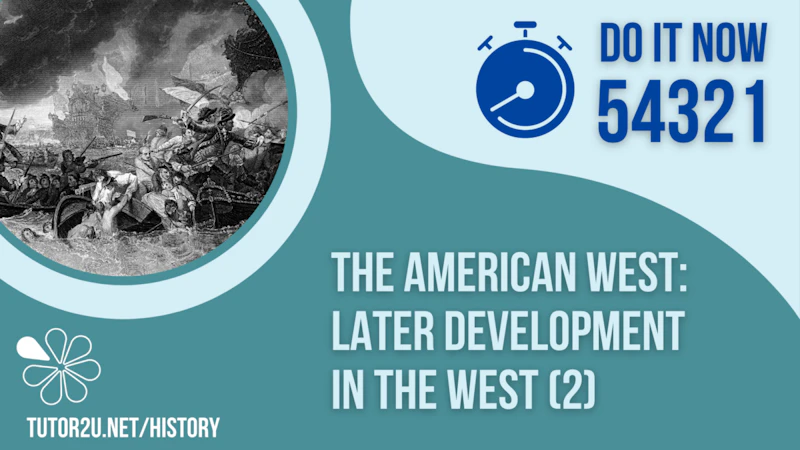 54321 Do It Now Activities for Edexcel GCSE History: The American West ...