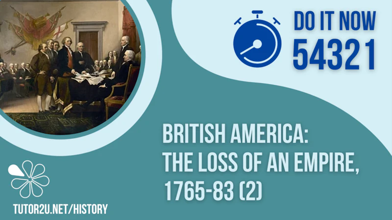 54321 Do It Now Activities for Edexcel GCSE History: British America ...