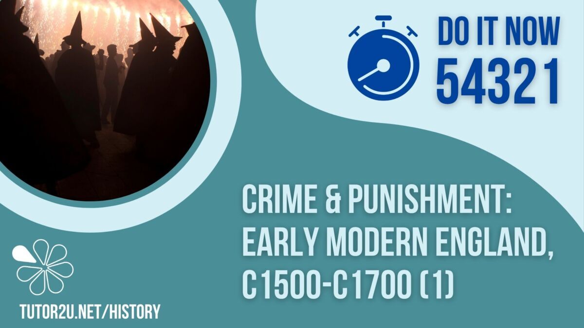 54321 Do It Now Activities for Edexcel GCSE History: Crime and ...