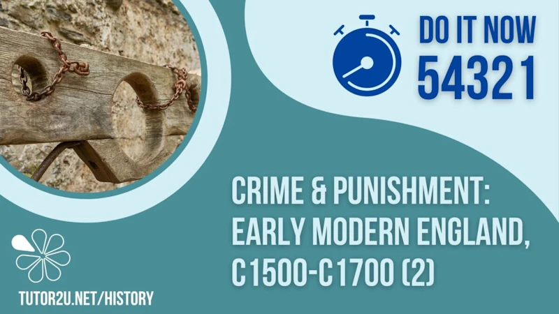 54321 Do It Now Activities for Edexcel GCSE History: Crime and ...
