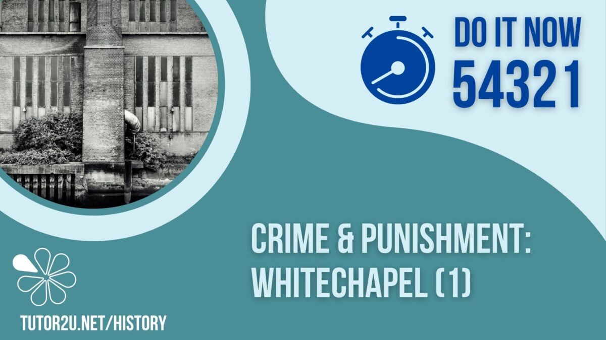 54321 Do It Now Activities for Edexcel GCSE History: Crime and ...