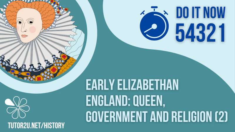 54321 Do It Now Activities for Edexcel GCSE History: Early Elizabethan ...