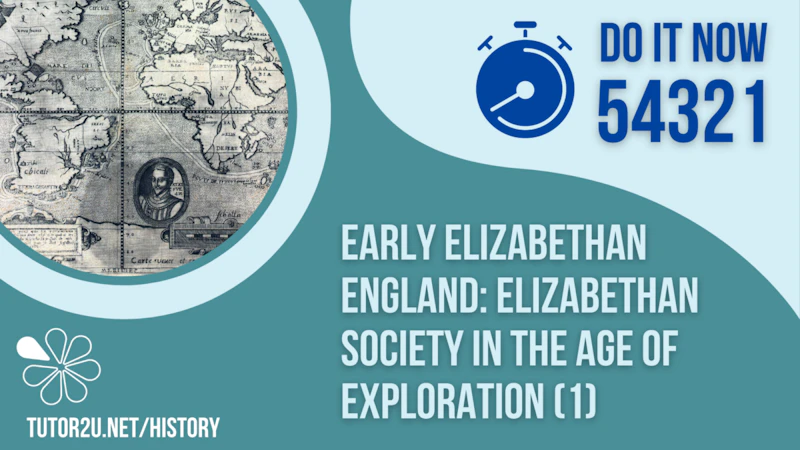 54321 Do It Now Activities for Edexcel GCSE History: Early Elizabethan ...