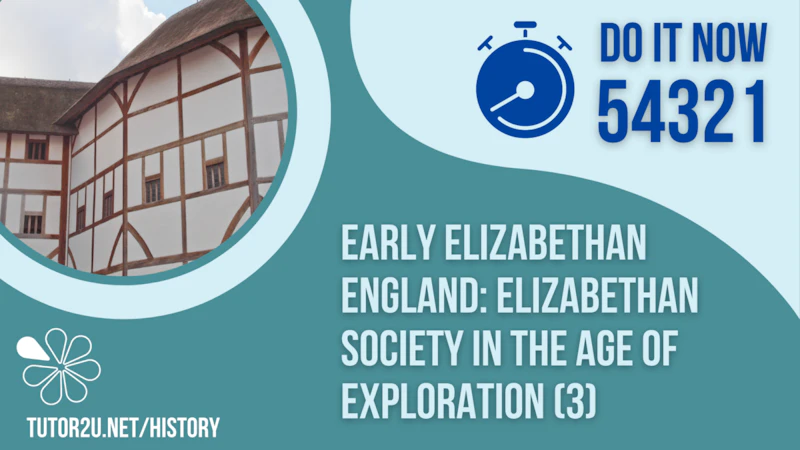 54321 Do It Now Activities for Edexcel GCSE History: Early Elizabethan ...