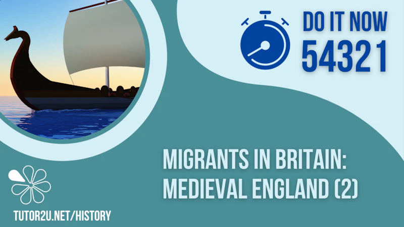 54321 Do It Now Activities for Edexcel GCSE History: Migrants in ...