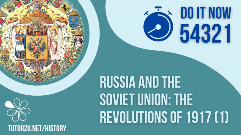 54321 Do It Now Activities for Edexcel GCSE History: Russia and the ...