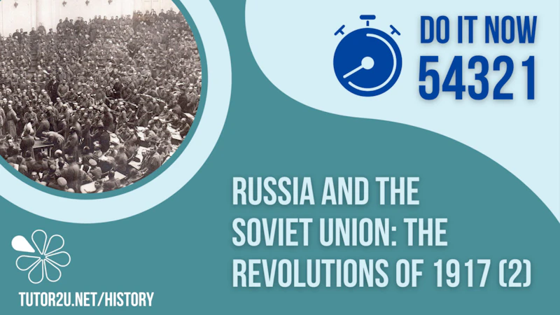 54321 Do It Now Activities for Edexcel GCSE History: Russia and the ...