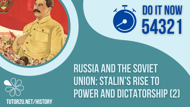 54321 Do It Now Activities for Edexcel GCSE History: Russia and the ...