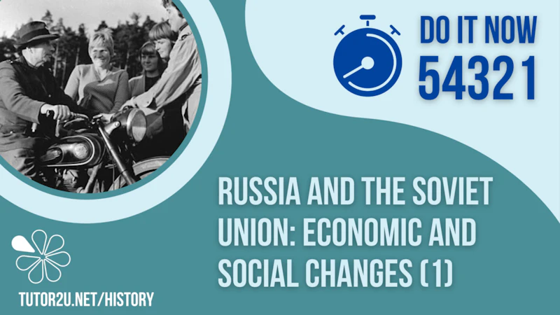 54321 Do It Now Activities for Edexcel GCSE History: Russia and the ...