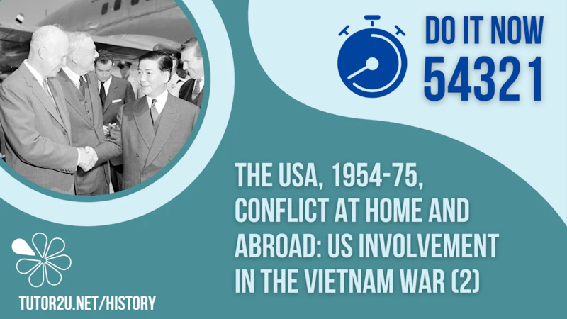 54321 Do It Now Activities for Edexcel GCSE History: The USA (1954-75 ...