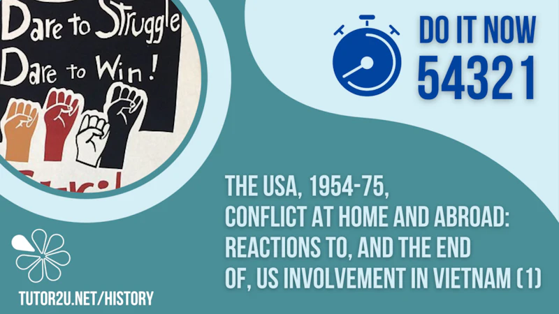 54321 Do It Now Activities for Edexcel GCSE History: The USA (1954-75 ...