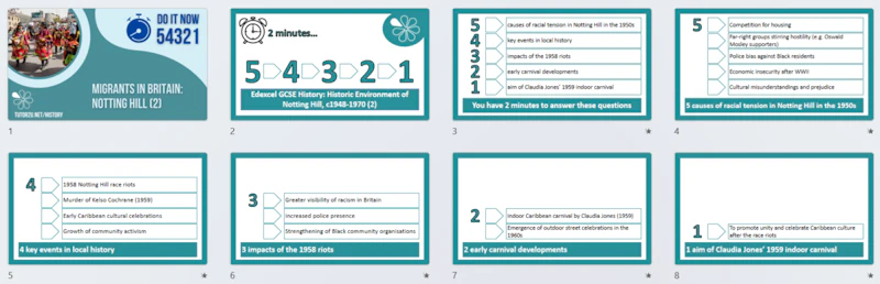 54321 Do It Now Activities for Edexcel GCSE History: Migrants in ...