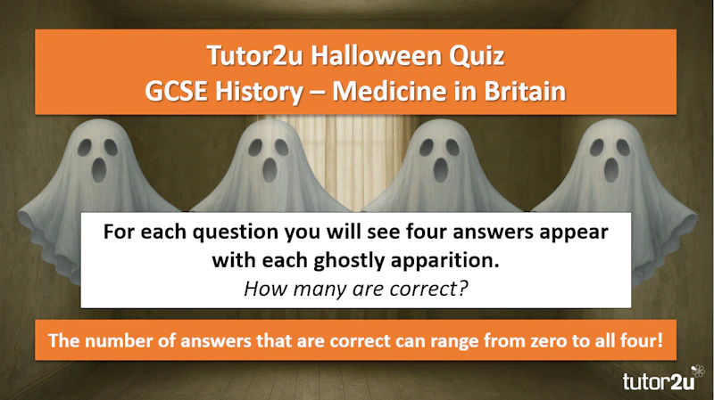 Halloween Ghost Quizzes for Edexcel GCSE History | Blog | History | tutor2u