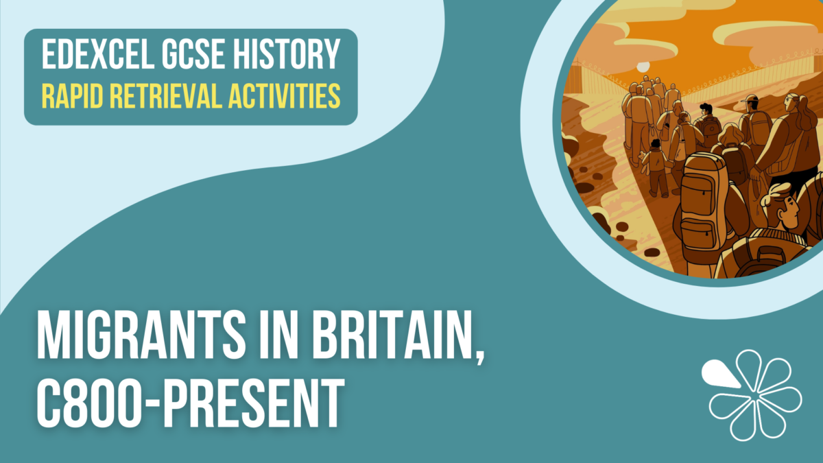 Migrants in Britain (c1250-present) Knowledge Retrieval Activity Pack ...
