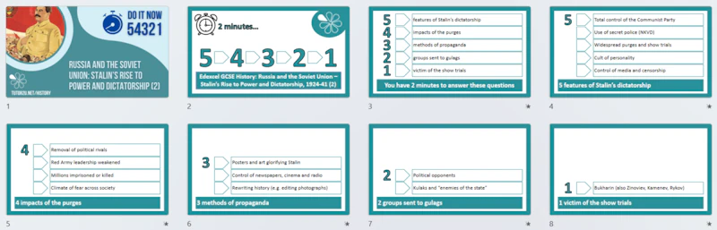 54321 Do It Now Activities for Edexcel GCSE History: Russia and the ...