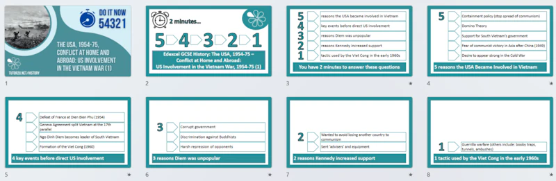 54321 Do It Now Activities for Edexcel GCSE History: The USA (1954-75 ...