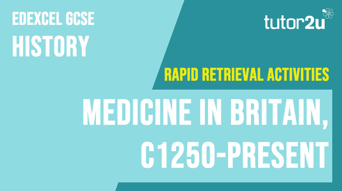 Medicine in Britain c1250-present | Revision Blast Activities for ...