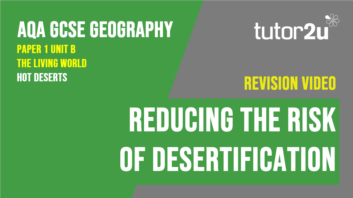 Topic Video for AQA GCSE Geography: Reducing the Risk of ...