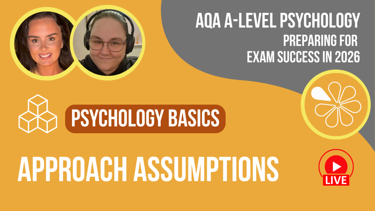 Approach Assumptions | AQA A Level Psychology Basics | Livestreams ...