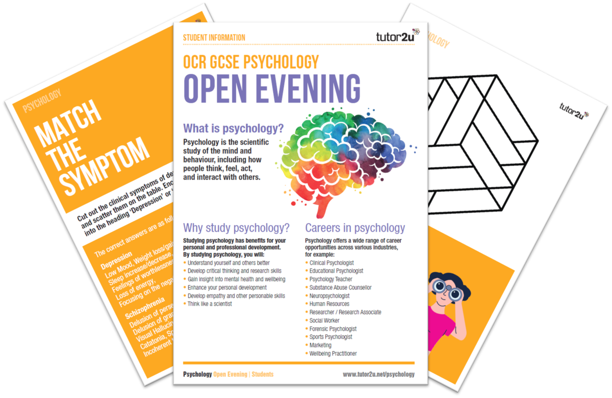 OCR GCSE Psychology | Open Evening Resources | Reference Library ...