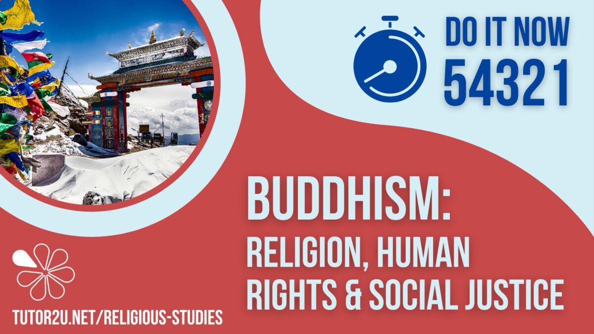 54321 'Do it now' activity for GCSE Religious Studies: Buddhism ...