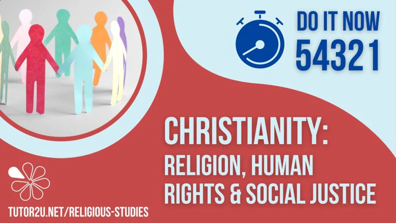 54321 'Do it now' activity for GCSE Religious Studies: Christianity ...