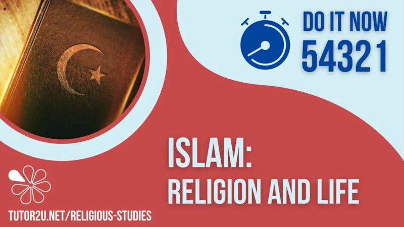 54321 'Do it now' activity for GCSE Religious Studies: Islam - Religion ...