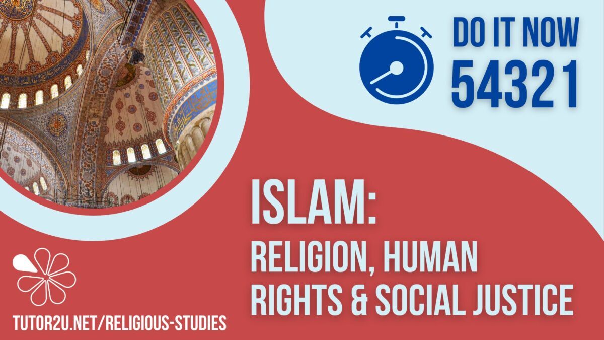 54321 'Do it now' activity for GCSE Religious Studies: Islam - Religion ...