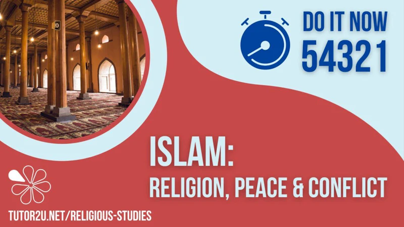 54321 'Do it now' activity for GCSE Religious Studies: Islam - Religion ...